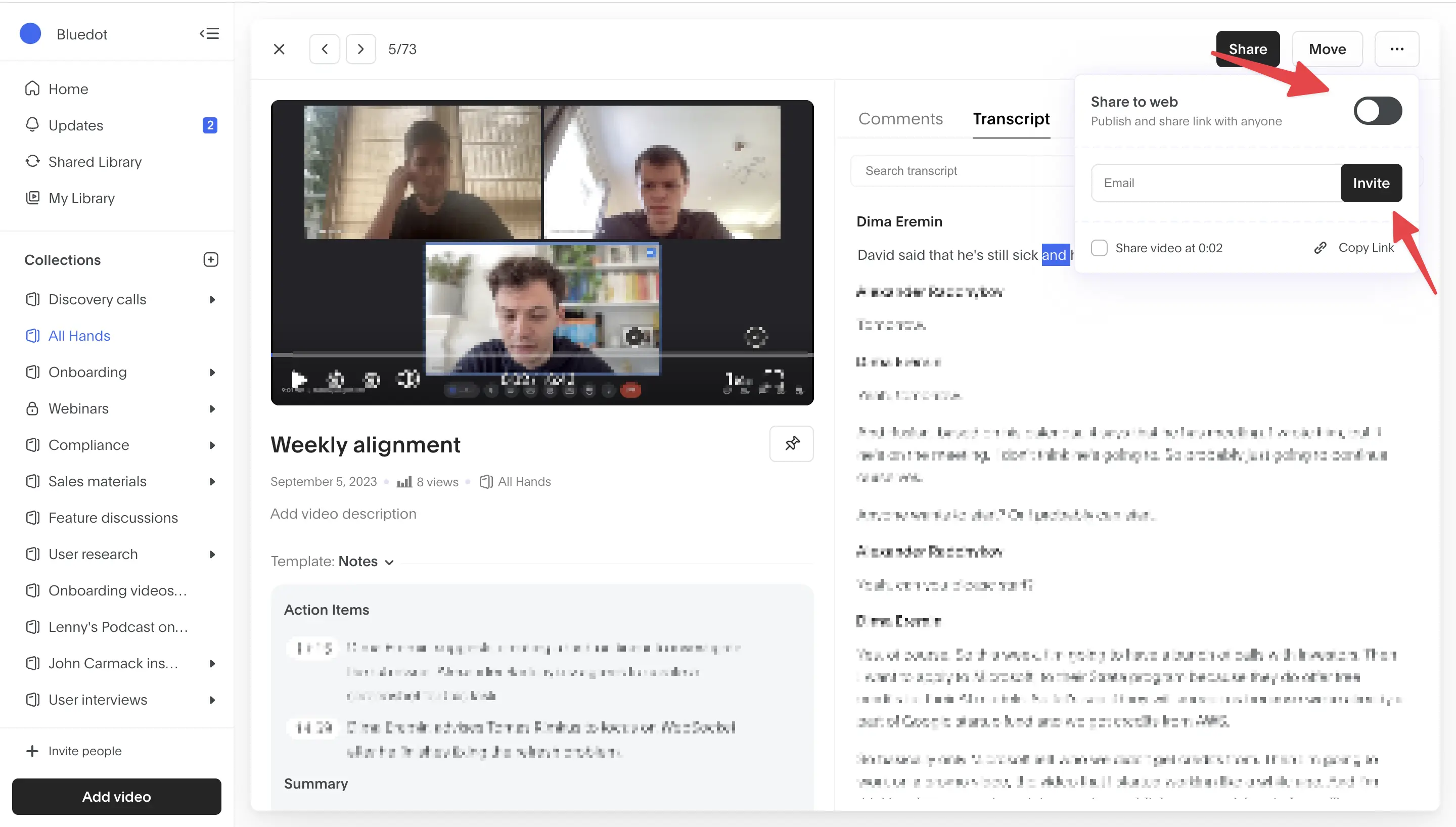 How to record a Google Meet meeting using Bluedot Extension